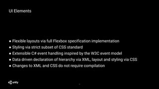 UIElements, a new UI system for the editor | PPTX