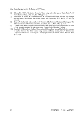 Uniten iccbt 08 a serviceability approach to the design of scc beams | PDF