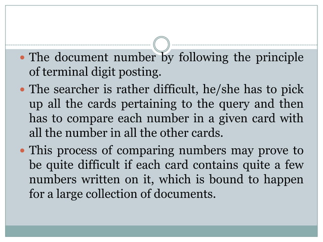 Uniterm indexing | PPTX | Search | Internet