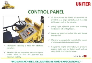Uniter sensor paver finisher machine model vp 05 presentation | PPT