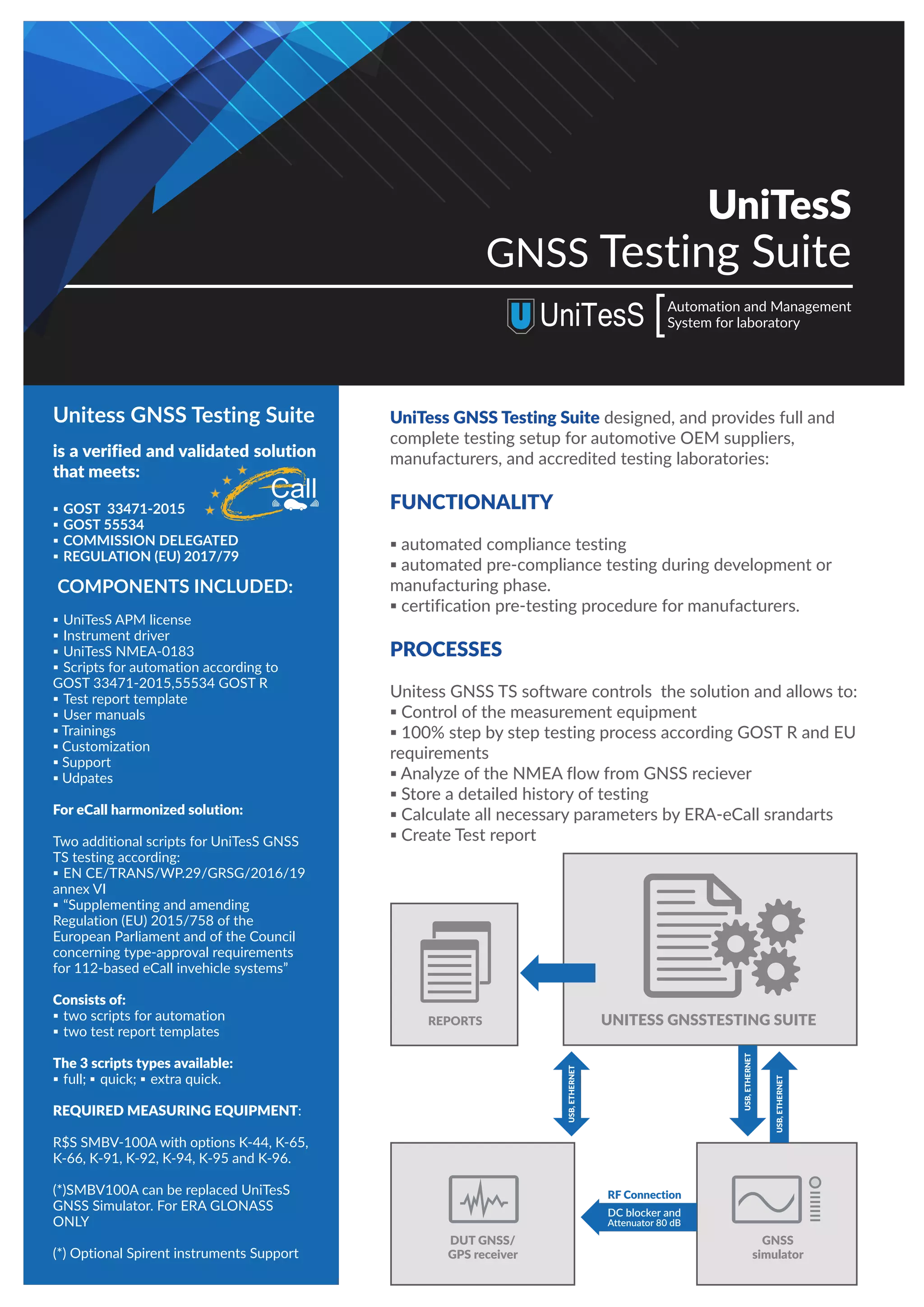 UNITESS GNSS Testing Suite | PDF