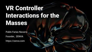 Unite Sydney - Xr Input Mapping | PPTX