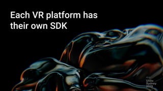 Unite Sydney - Xr Input Mapping | PPTX