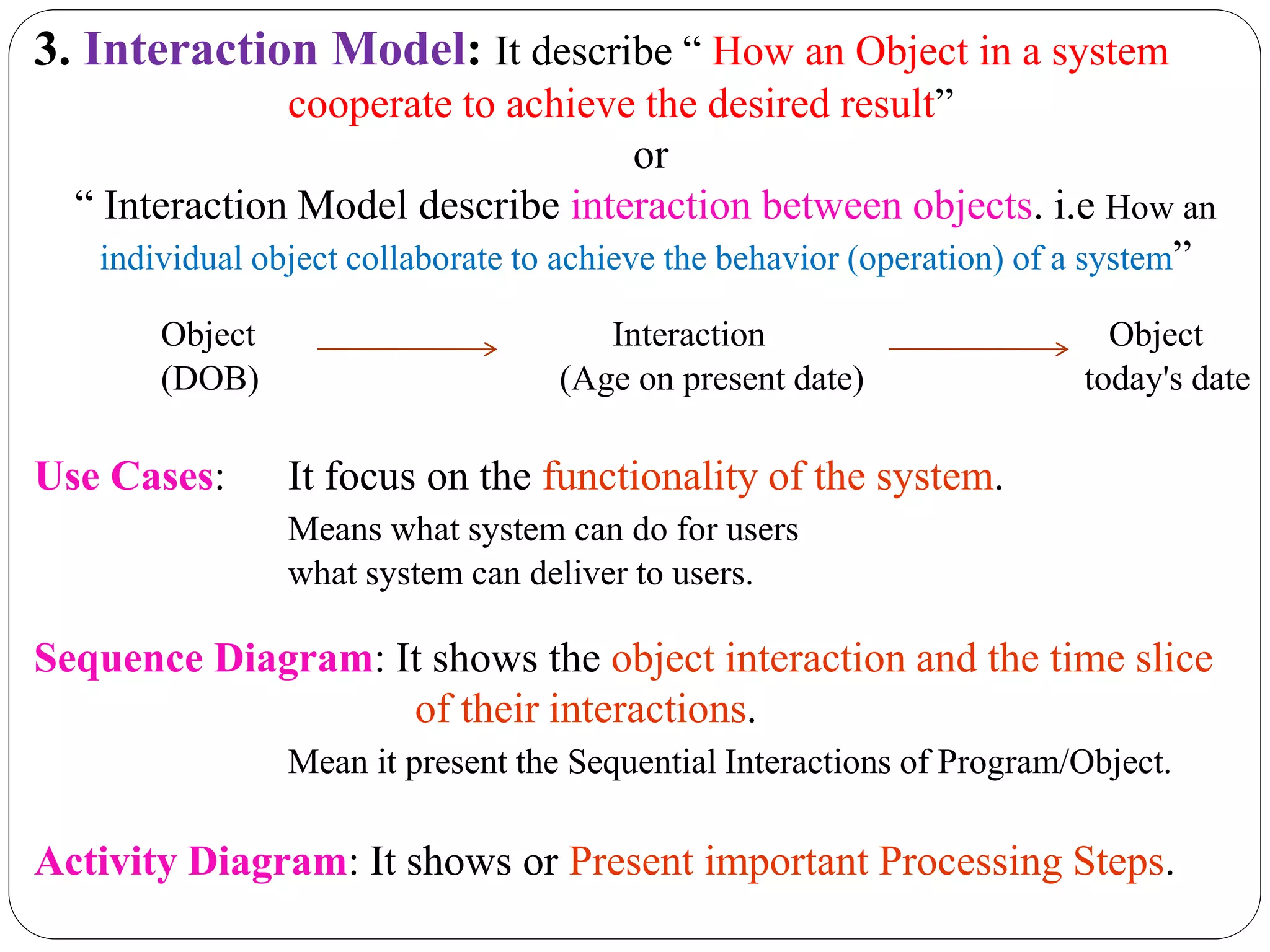 OOAD unit1 introduction to object orientation | PPTX