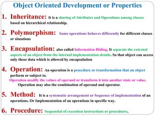 OOAD unit1 introduction to object orientation | PPTX