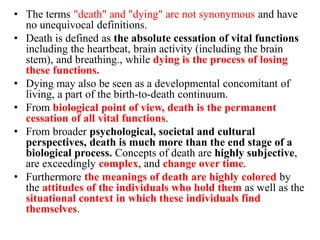 Death and Dying | PPTX