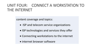 Connect a workstation to the internet ppt | PPT