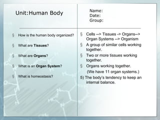Unit Four Cornell Notesc | PPT | Lung and Respiratory Health | Diseases ...