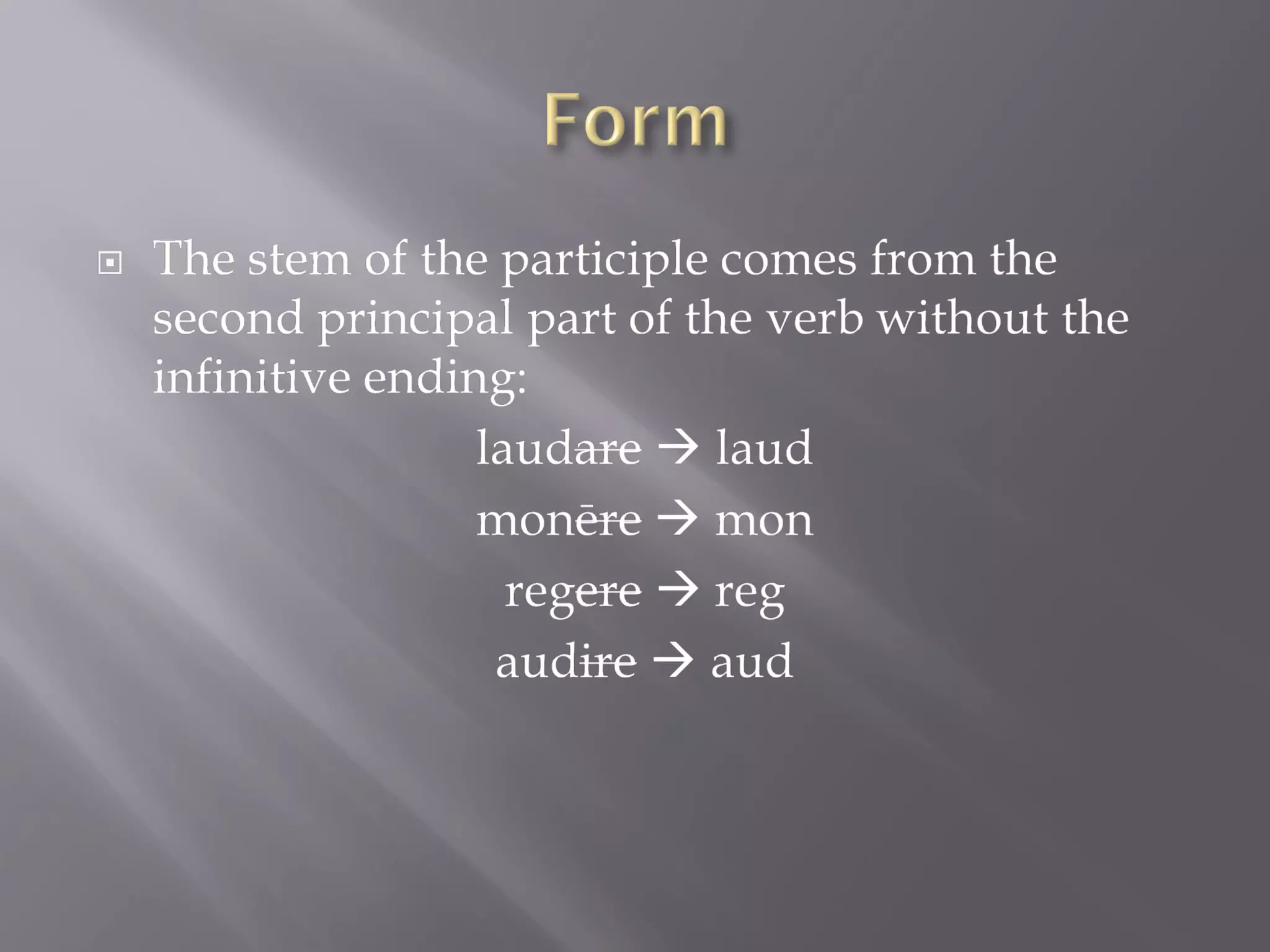 Unit Four Present Active Participles | PPT