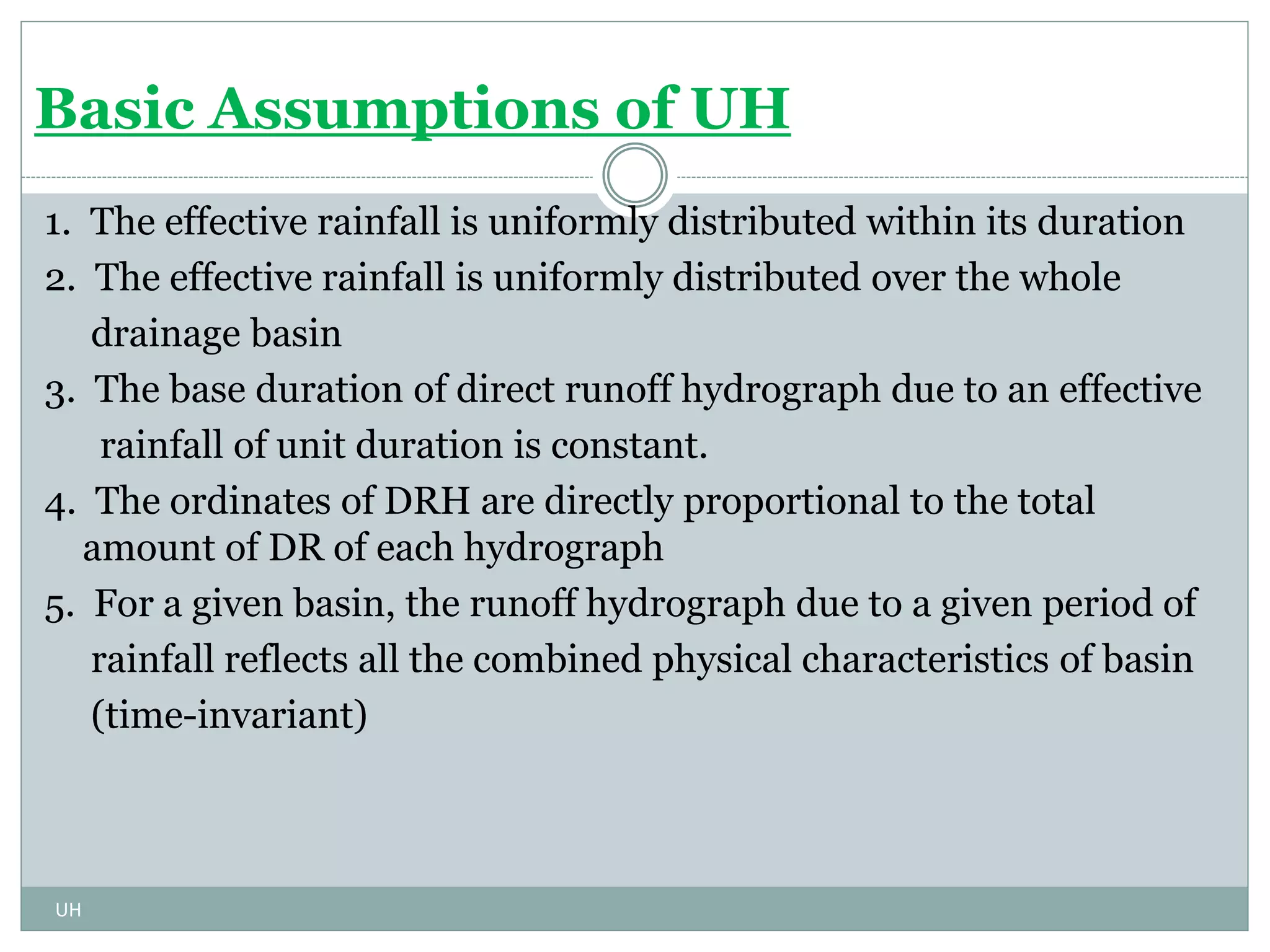 Unit hydrograph | PPTX