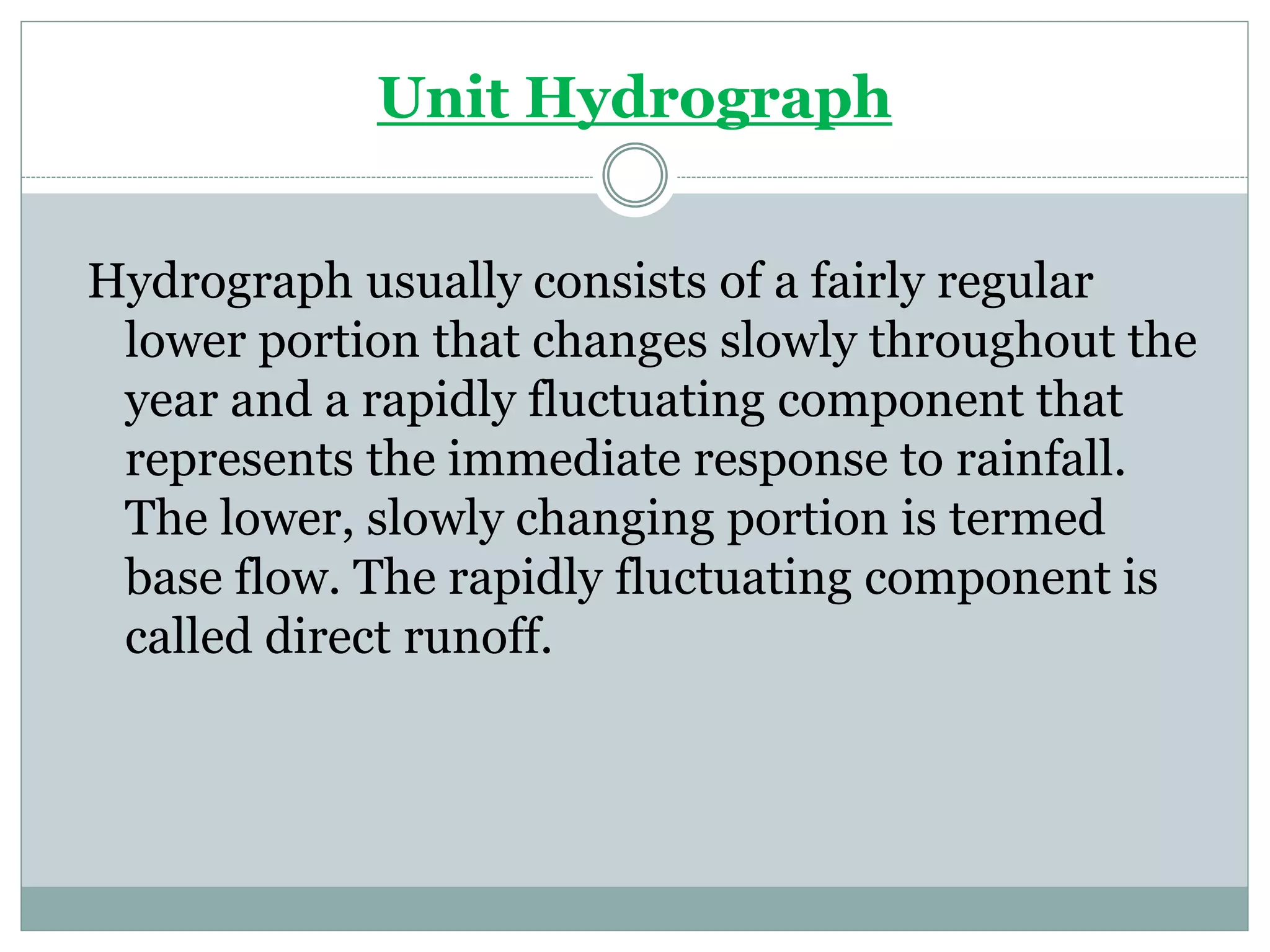 Unit hydrograph | PPTX