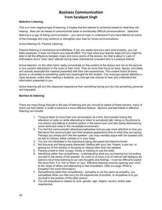 Business Communication (as per DAVV syllabus) | DOCX