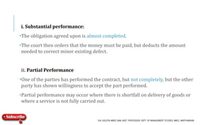 Performance of contracts | PPTX