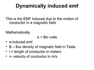 ELECTRICAL MACHINES – I | PPT