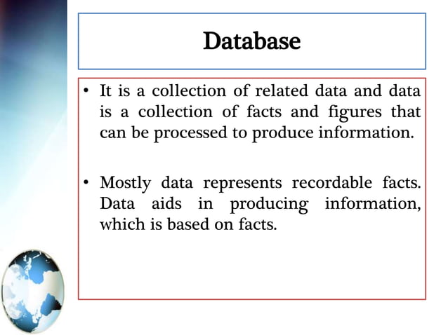 Introduction to RDBMS | PPTX