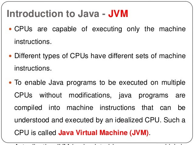 Basics of JAVA programming
