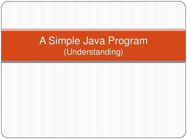 Basics of JAVA programming