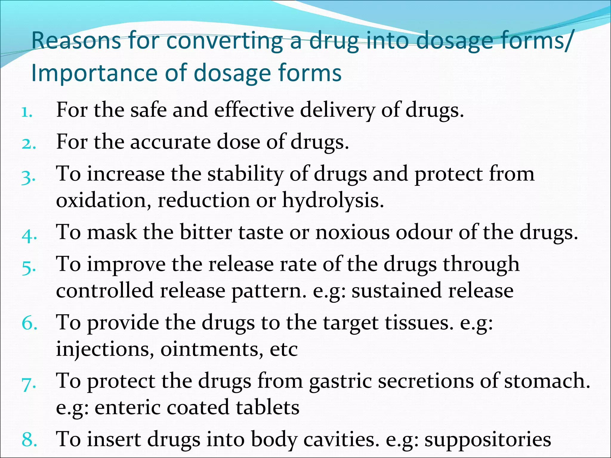 Drug Dosage Forms | PPT