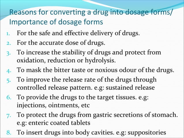 Drug Dosage Forms | PPT | Skin and Dermatology | Diseases and Conditions