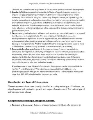 Entrepreneurship & Entreprenurs Unit I | PDF