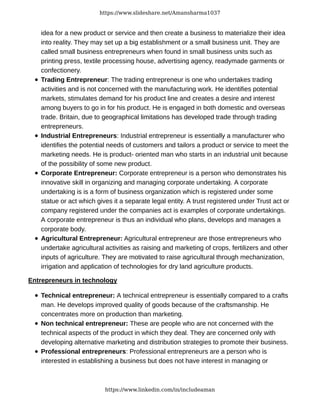 Entrepreneurship & Entreprenurs Unit I | PDF