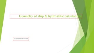 NAVAL ARCHITECTURE- GEOMETRY OF SHIP | PPTX