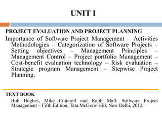 MG6088 SOFTWARE PROJECT MANAGEMENT | PDF