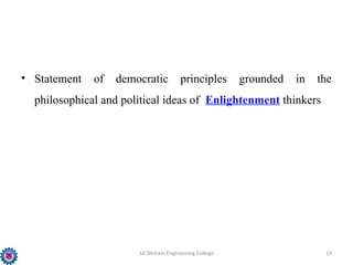 UNIT I - DEMOCRATIC VALUES | PPTX