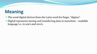 Basics of digital marketing | PPTX