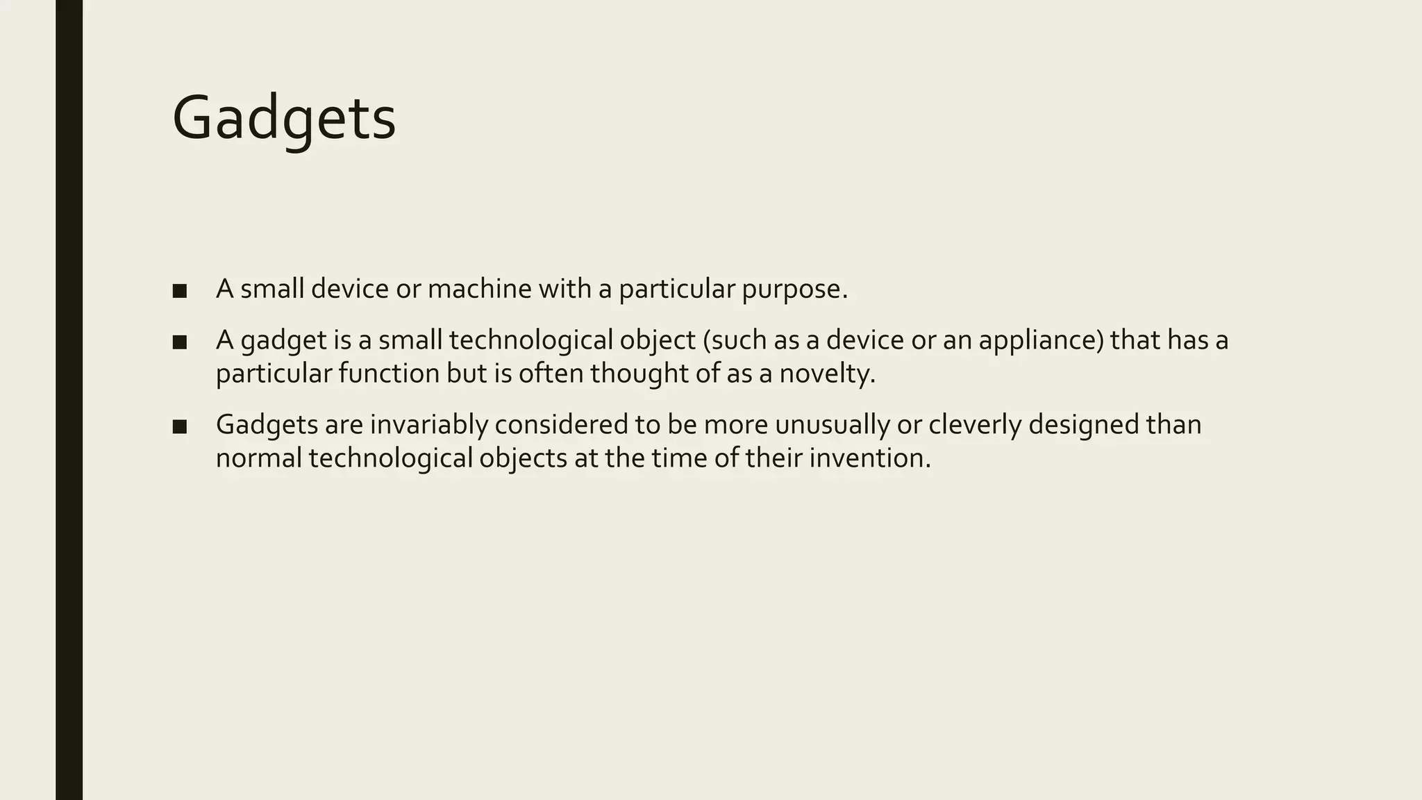 Information Technology and Modern Gadgets | PPTX