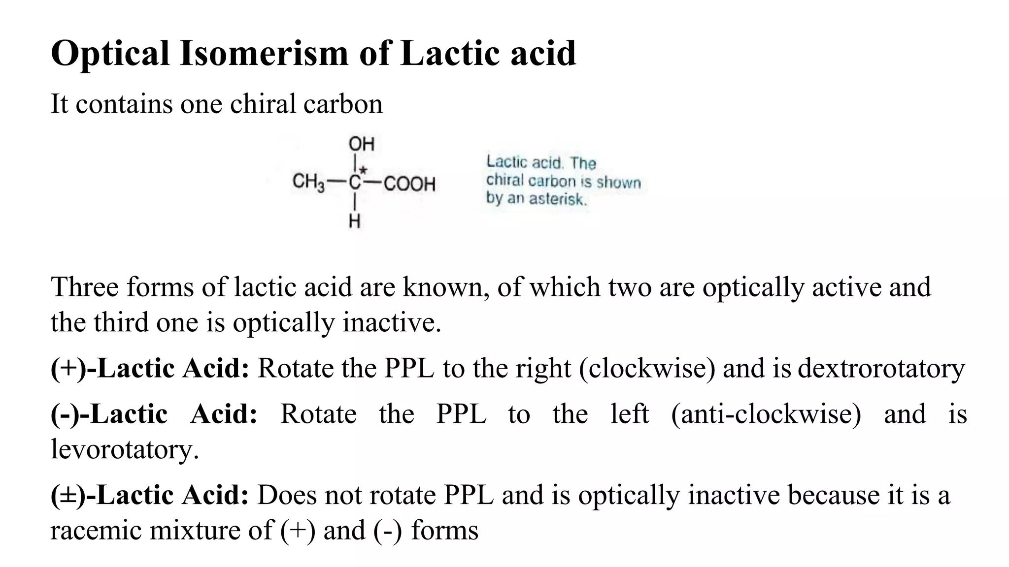 Unit i.Optical Isomerism as per PCI syllabus of POC-III | PDF