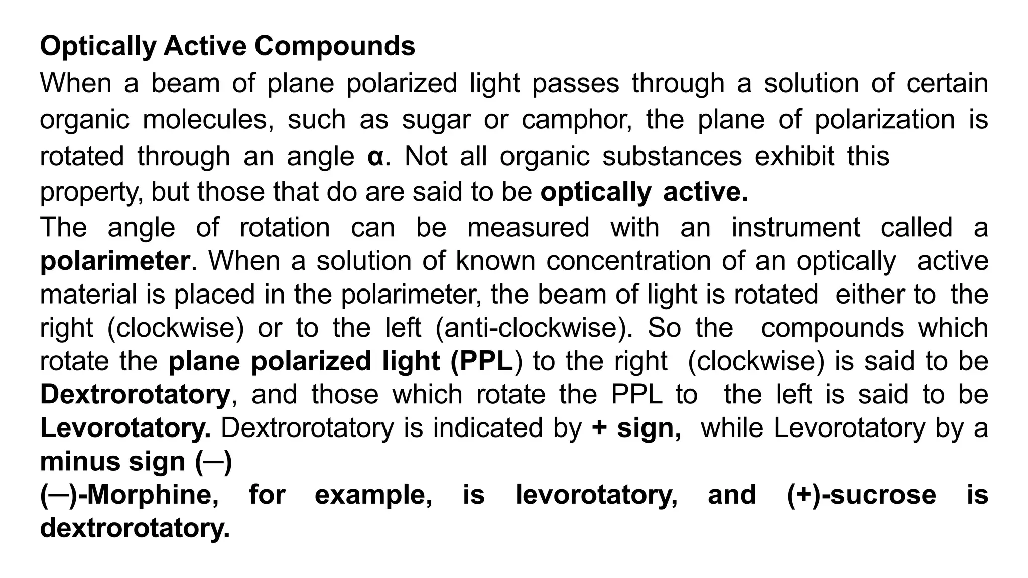 Unit i.Optical Isomerism as per PCI syllabus of POC-III | PDF