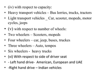 Unit i VEHICLE STRUCTURE AND ENGINES | PPT
