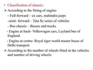 Unit i VEHICLE STRUCTURE AND ENGINES | PPT