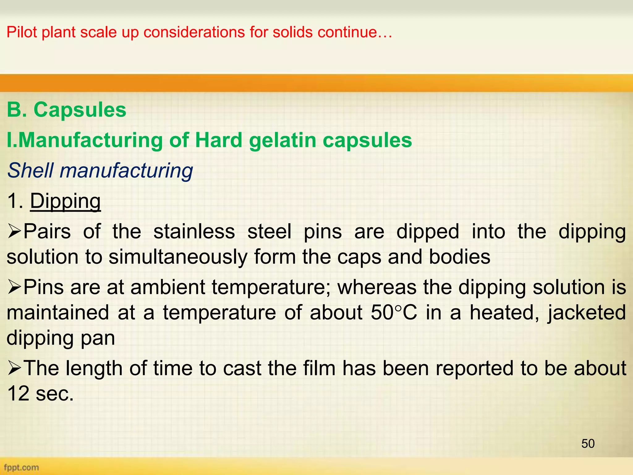 Pilot plant and scale up considerations for solids | PPT