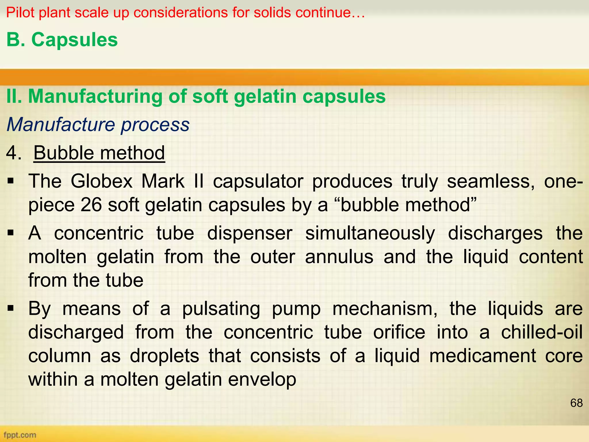 Pilot plant and scale up considerations for solids | PPT
