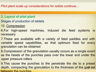 Pilot plant and scale up considerations for solids | PPT