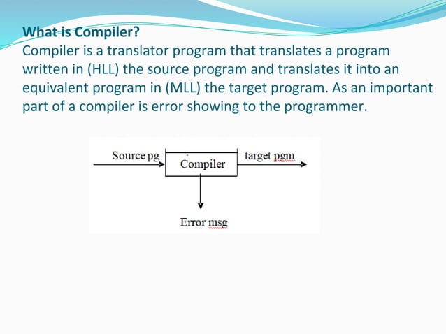Introduction to Compilers | PPTX