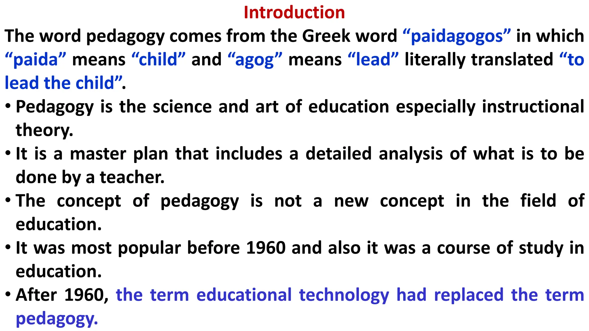 UNIT I_ Paradigm Shift from Pedagogy to Andragogy to Heutagogy - Concepts and Stages | PPTX