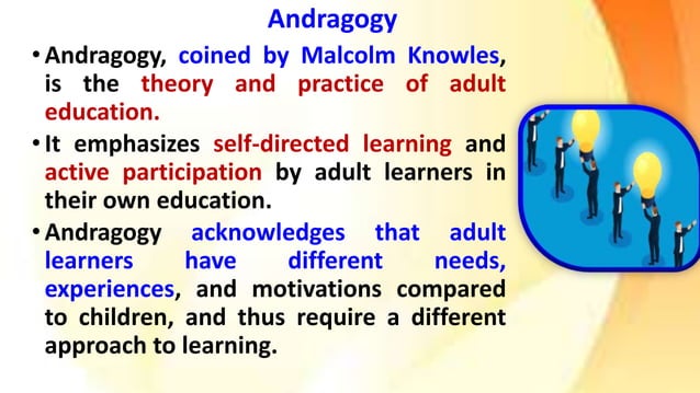 UNIT I_ Paradigm Shift from Pedagogy to Andragogy to Heutagogy - Concepts and Stages | PPTX