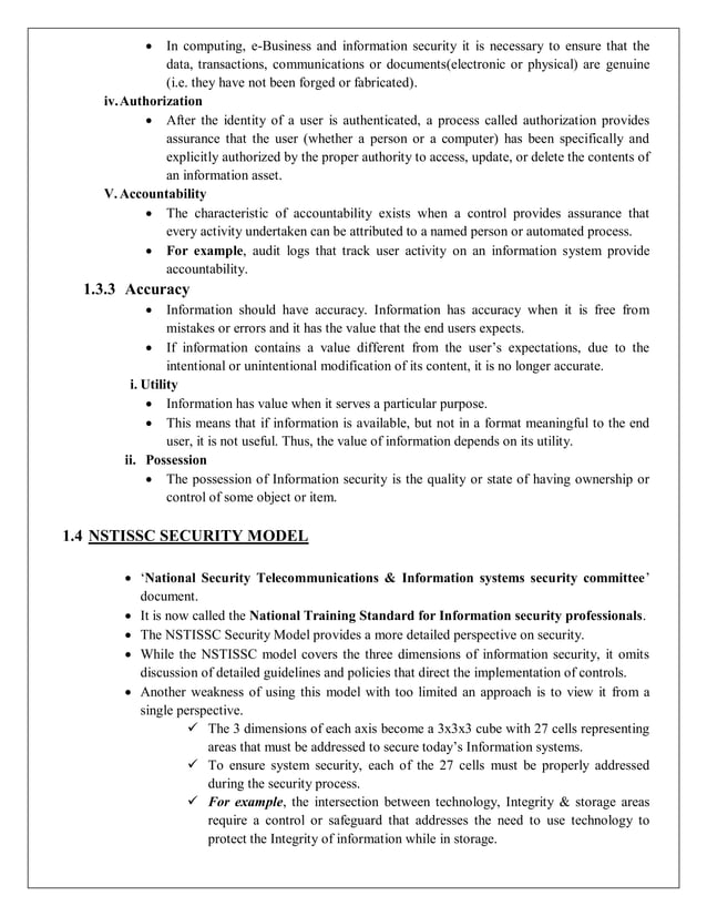 IT8073 _Information Security _UNIT I Full notes | PDF