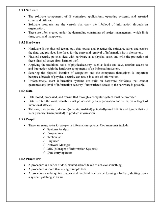 IT8073 _Information Security _UNIT I Full notes | PDF