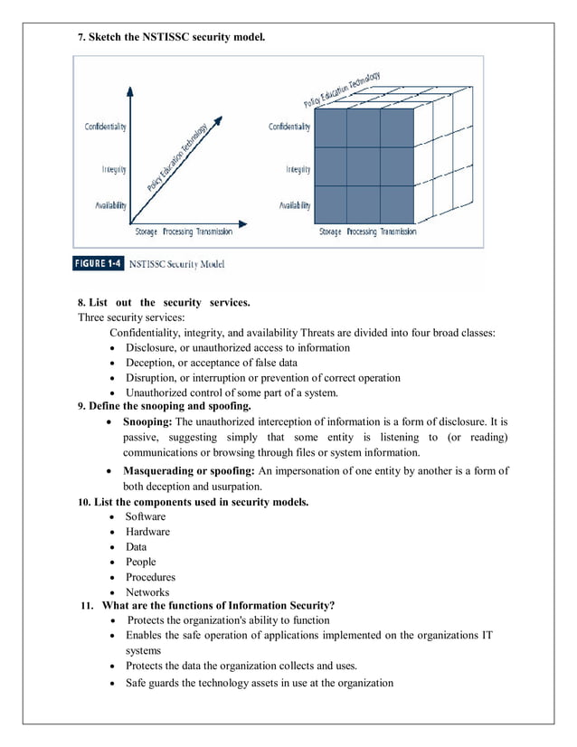 IT8073 _Information Security _UNIT I Full notes | PDF