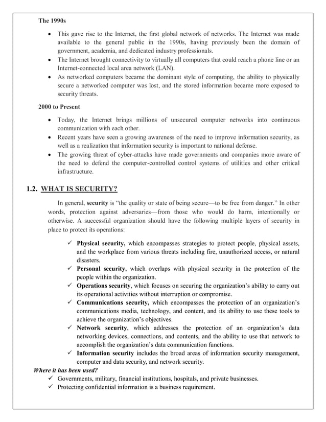 IT8073 _Information Security _UNIT I Full notes | PDF