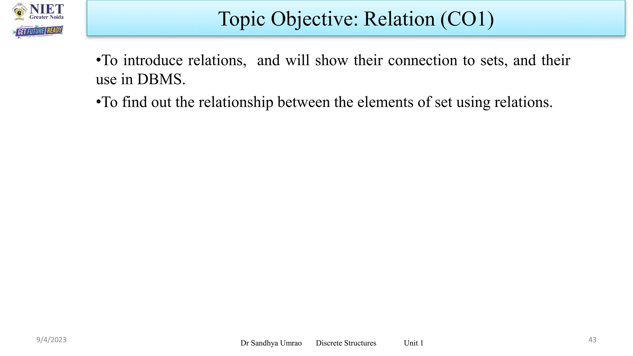 Set Theory, Relations,Functions (Discrete Structures) | PDF