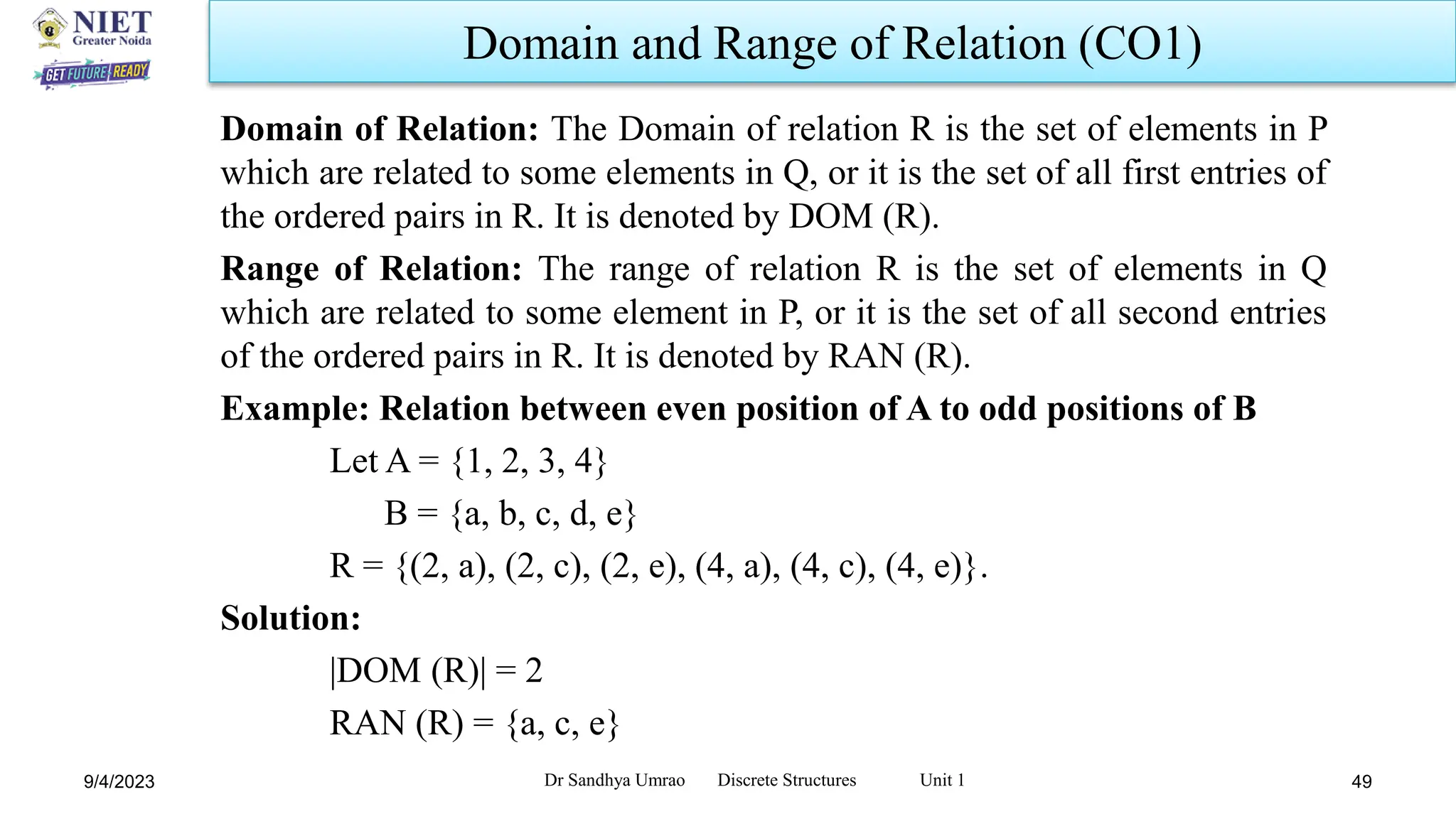 Set Theory, Relations,Functions (Discrete Structures) | PDF