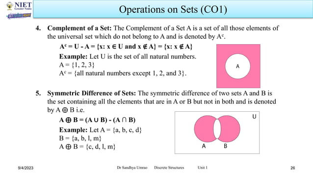 Set Theory, Relations,Functions (Discrete Structures) | PDF