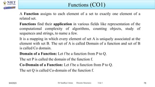 Set Theory, Relations,Functions (Discrete Structures) | PDF