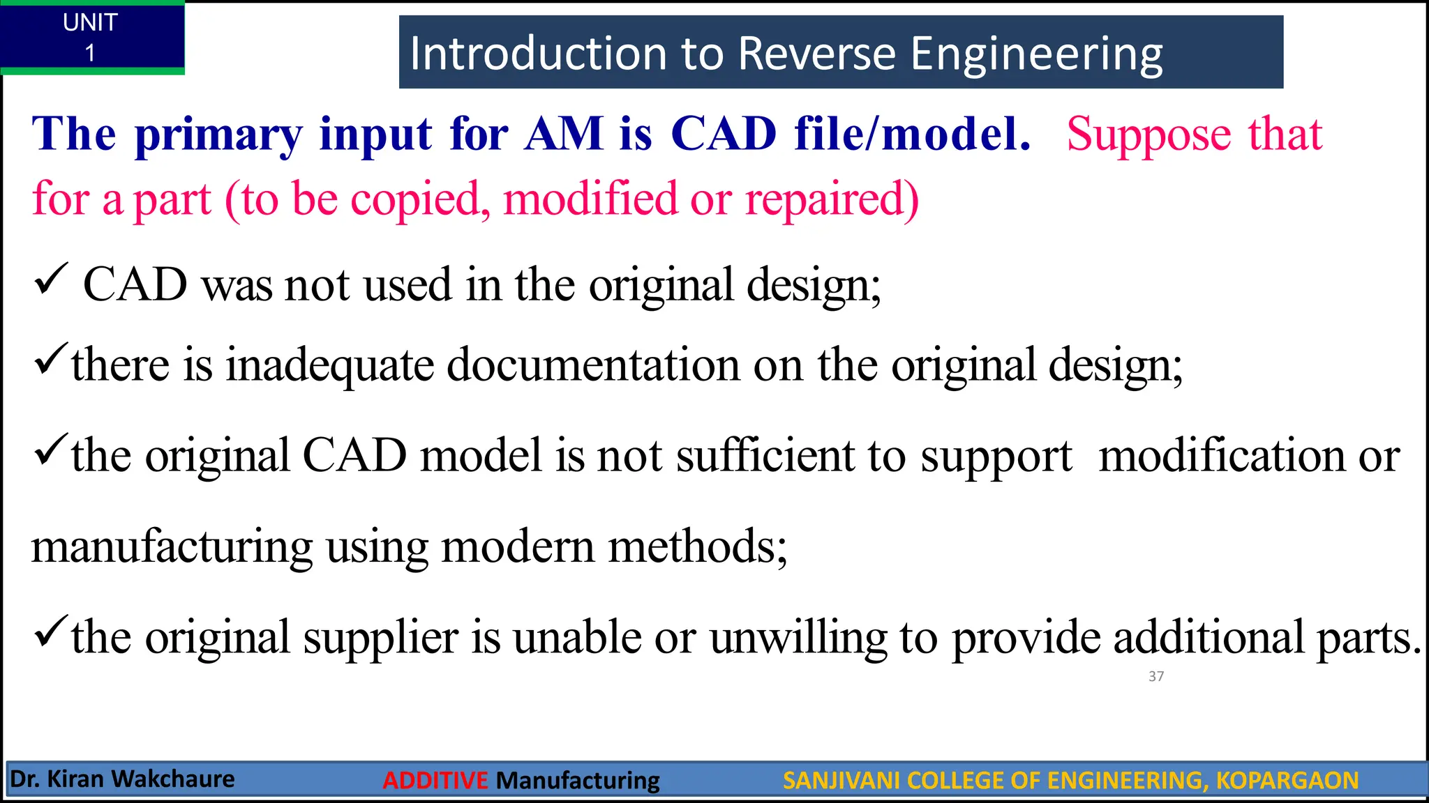 Introduction of Additive Manufacturing 1 | PPT