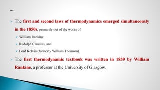 chapter one: Introduction to Thermodynamics | PPTX